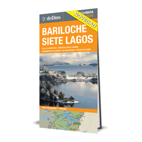 Guía Mapa de Bariloche y Siete Lagos – de Dios Editores